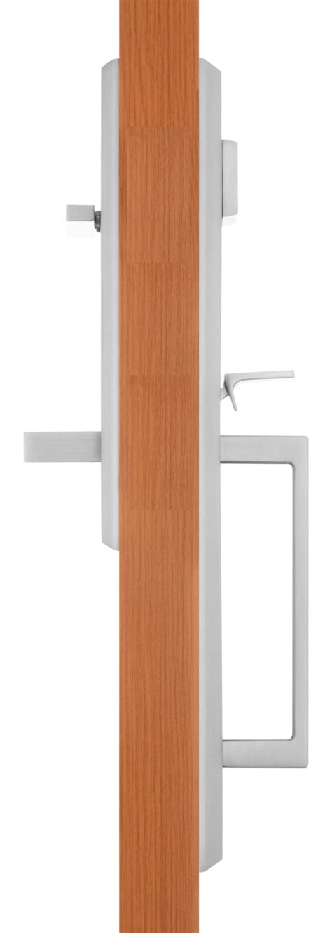 Solid Brass Multipoint Lock Handle Brushed Nickel