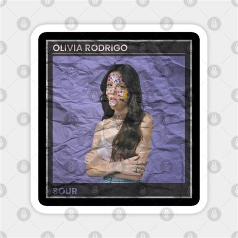 Album Cover Olivia Rodrigo Sour Olivia Rodrigo Magnet Teepublic