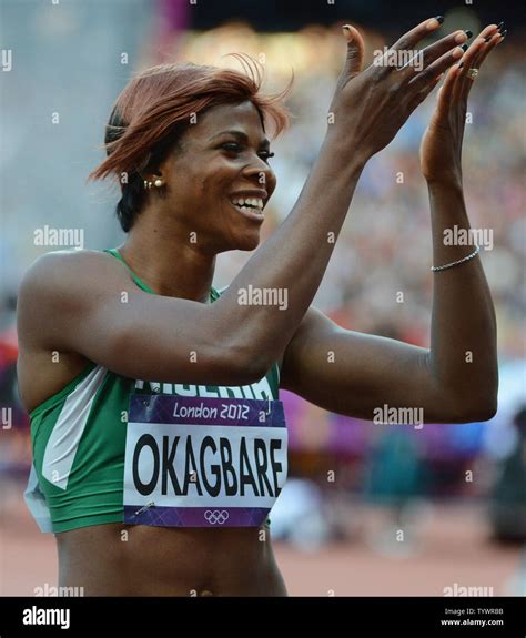 Blessing Okagbare Of Nigeria Celebrates After Her Heat For The Womens