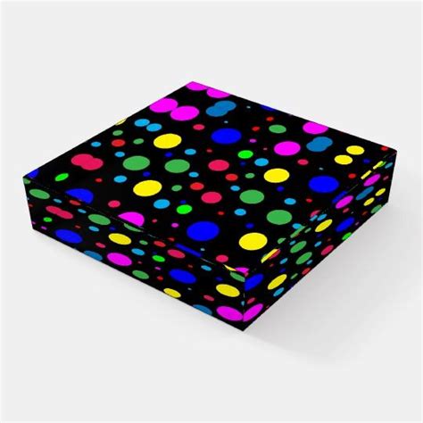 Polka Dot Bubble Ballons Pattern Glass Paperweight Zazzle Pattern