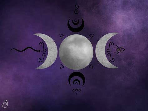 Triple Moon Wallpaper