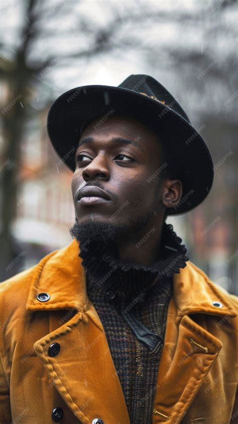 Black Man Celebrates Black History Month Cultural Heritage Pride