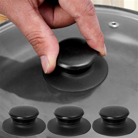 3pcs Stainless Steel Pot Lid Knobs Universal Round Cookware
