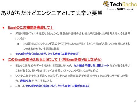 Excelと仲良くするという選択 銀座rails20発表｜techracho By Bps株式会社