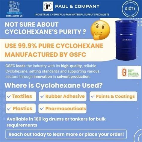 Toluene Gsfc Cyclohexane Solvent Tanker For Epoxy Packaging Size 1l