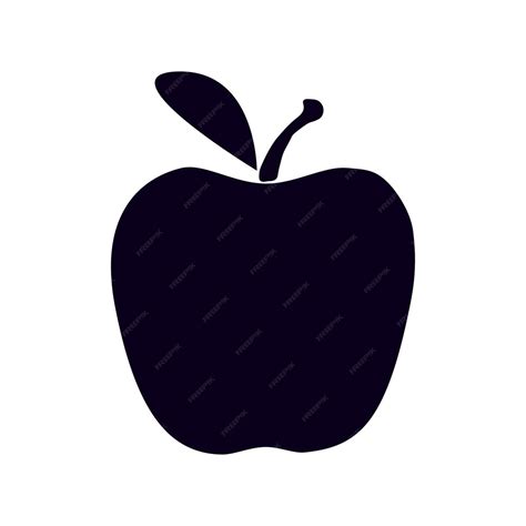 Premium Vector Apple Simple Icon Stock Vector