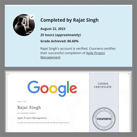 Rajat Singh On Linkedin Lifelonglearning Coursera Agile