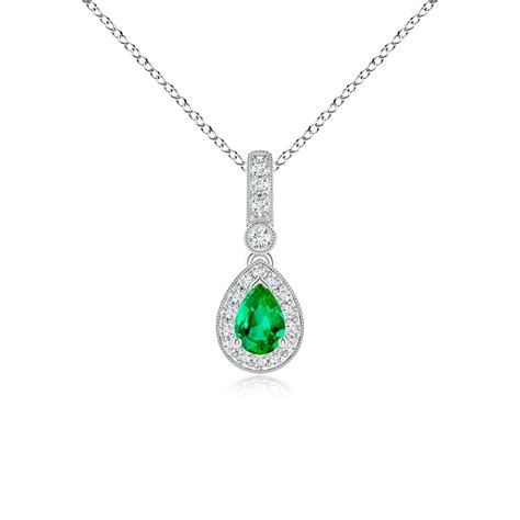 Emerald Dangle Necklaces And Pendants Angara