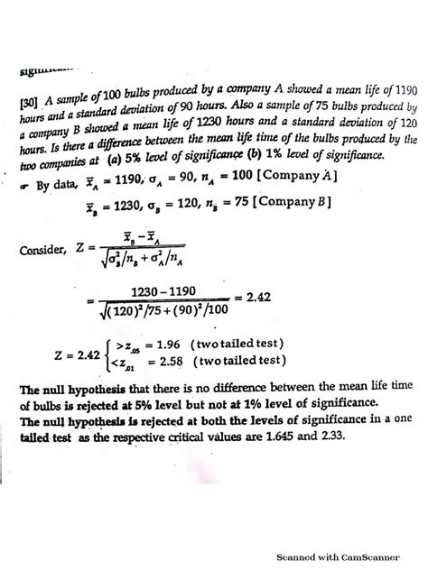 Difference Between Means N1 N2 Pdf