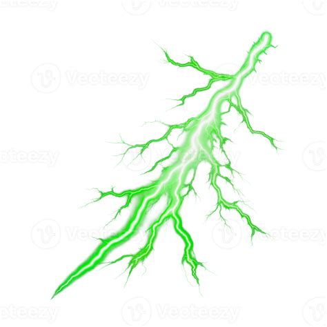 Green Lightning Bolt Cut Out Stock Png 47600731 Png