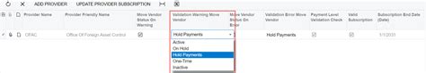 configuring providers vendor validation for acumatica user guide v1