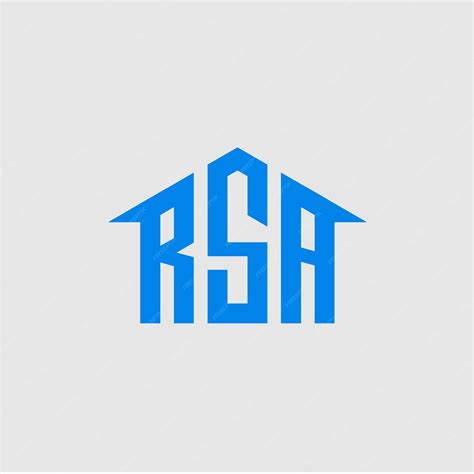 Premium Vector Rsa Logo With A House In The Middle