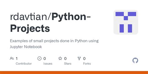 Github Rdavtian Python Projects Examples Of Small Projects Done In Python Using Jupyter Notebook
