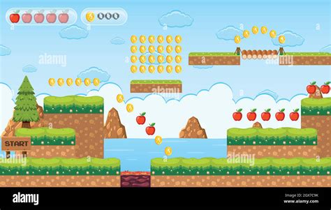 A Coin Collection Game Template Stock Vector Image And Art Alamy