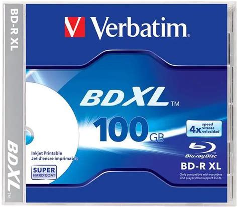 Verbatim 100 Gb 4x Bd R Inkjet Printable Single Disc