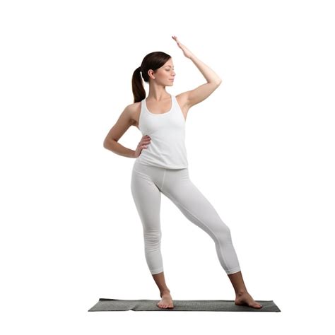 Premium Ai Image Photo Of Woman Yoga Exercise Generative Ai