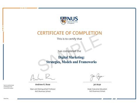 Digital Marketing Course By Nus Certificate In Digital Marketing