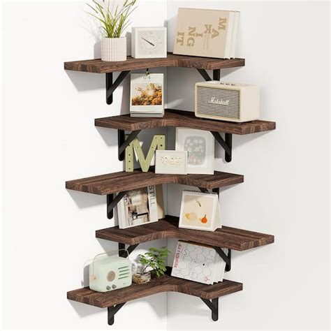 Floating Wall Shelves Wood Corner Shelf