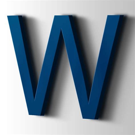 Kunststof Letter W Arial Acrylaat 5002 Ultramarine Blue Kopen