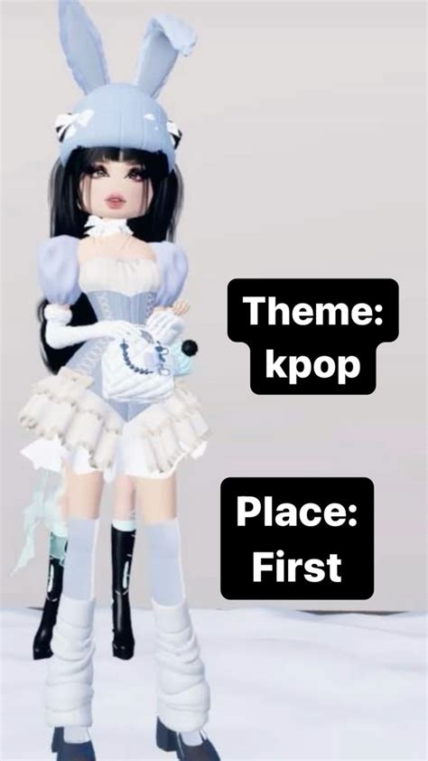 Dti Dress To Impress Roblox Game Outfit Inspiration Theme Kpop