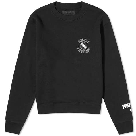 Amiri Mens Preemo Record Sweater In Black Amiri