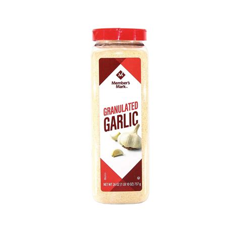 Members Mark Granulated Garlic Shaker 26 Oz 737 G