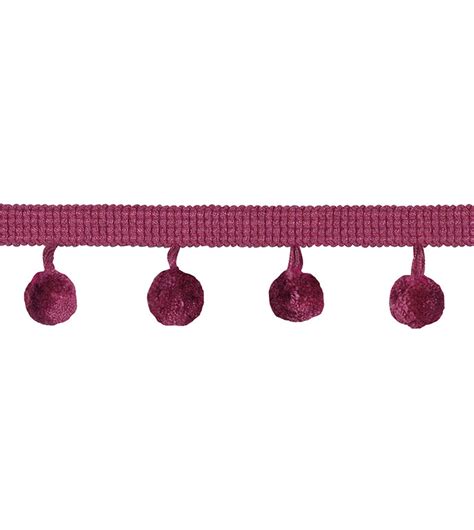 Ball Trim Fuchsia Eastern Accents