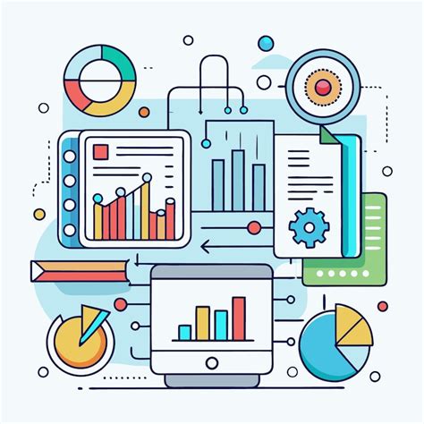 Business Data Analysis And Analytics Charts And Graphs On Screen And Tablet Devices Premium Ai
