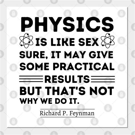 Richard Feynman Funny Quote About Physics Physics Lovers T By