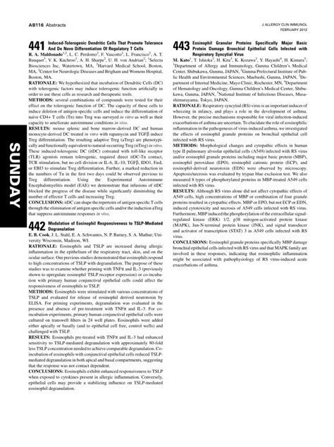 Pdf Eosinophil Granular Proteins Specifically Major Basic Protein