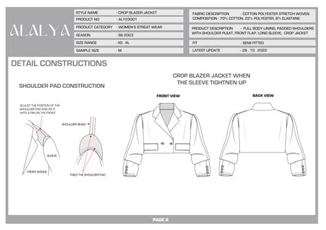 Fashion Apparel Tech Pack Templates Artofit