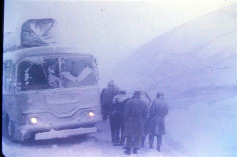 Iran 1972 Guards And Bus In A Blizzard Iran Character Fictional