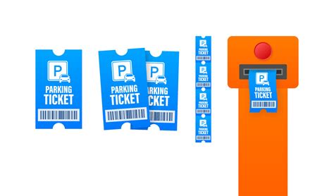 Parking Tickets Great Design For Any Purposes Parking Zone Vector Stock Illustration