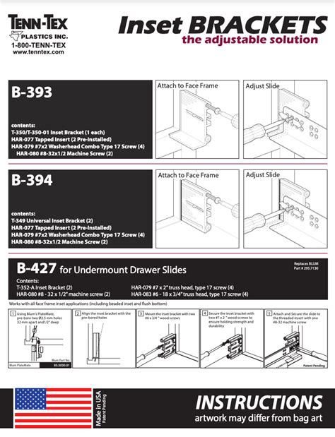 Plastic Drawer Bracket Manufacturer Tenn Tex