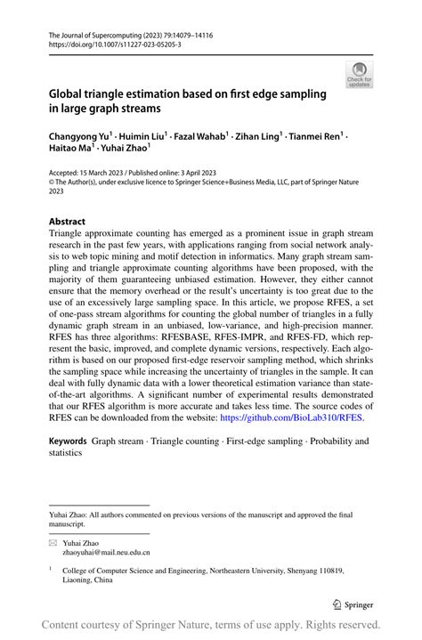Global Triangle Estimation Based On First Edge Sampling In Large Graph