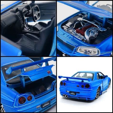 Jual Jada Fast And Furious Brian 2002 Nissan Skyline Gt R R34 Skala 24 Di