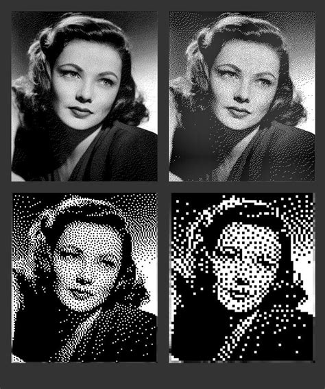 Famous Actresses Pixel Art Dithering By G Art