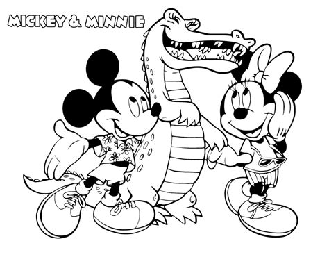 71 Colorear Mickey Et Minnie Pareja Del Universo Disney