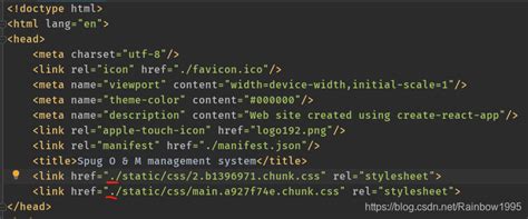 react 修改打包后静态资源引入路径：资源文件路径“ “修改为相对路径“ “ react 打包怎么指定静态资源路径 csdn博客