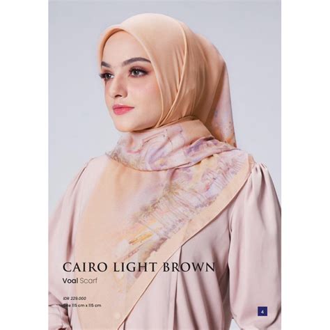 Best Selling Hijab Cairo Light Brown By Ivan Gunawan Original Shopee Malaysia