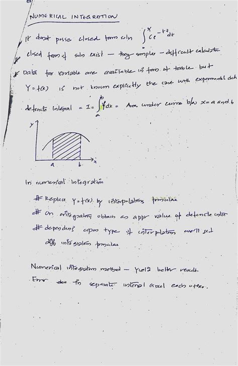 Numerical Integration Physics Studocu