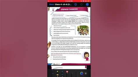 Computer Class 4 Chapter 6 Stepwise Thinking Part 1 Cyberapps Youtube