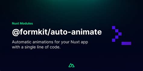 Formkitauto Animate · Nuxt Modules