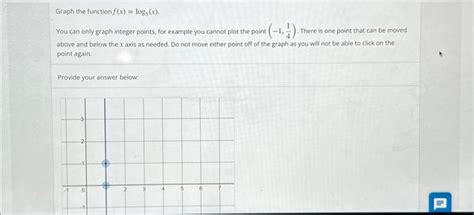 solved graph the function f x log5 x you can only graph