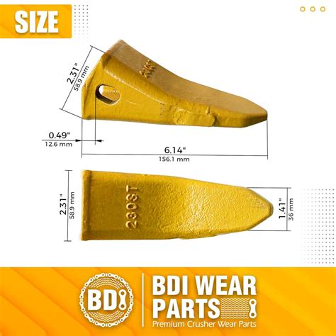 Bdi Wear Parts 230st Bucket Teeth 23 230 Series With Tf23p Flex Pins F
