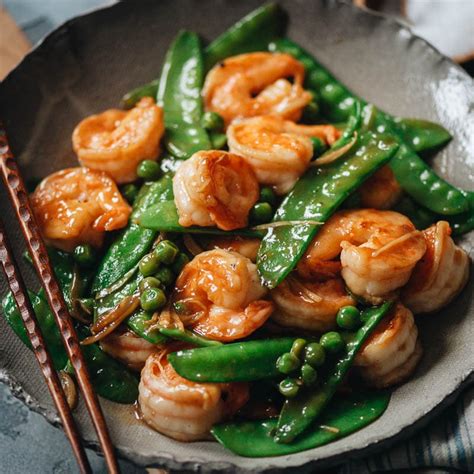Shrimp With Snow Peas Lemon Garlic Shrimp And Snow Pea Stir Fry
