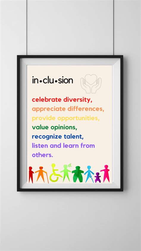 Inclusion Definition Printable Poster Etsy