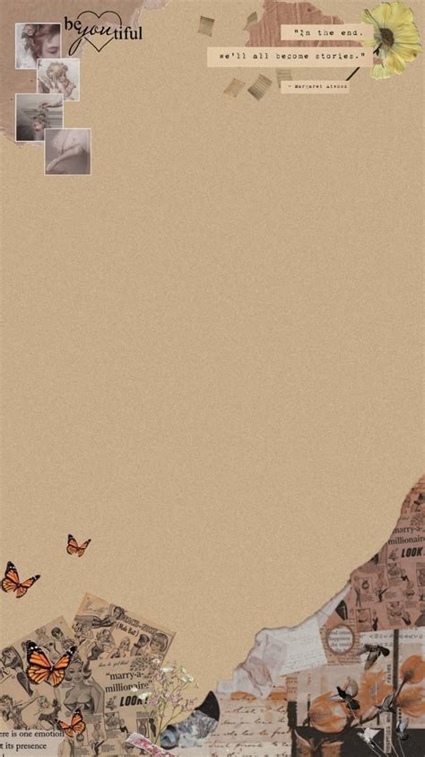 Aesthetic Wallpaper With Butterflies
