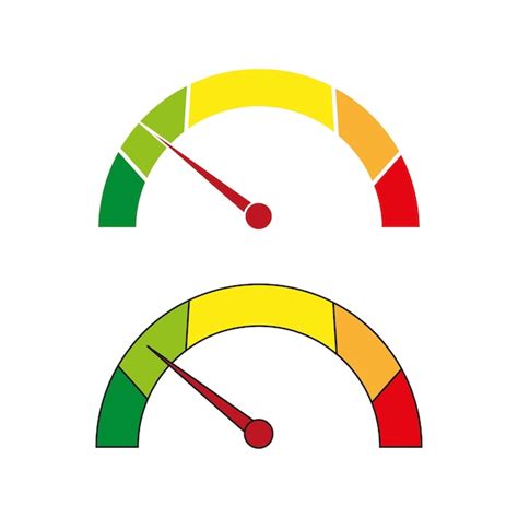 Premium Vector Flat Speedometers High Speed Vector Illustration