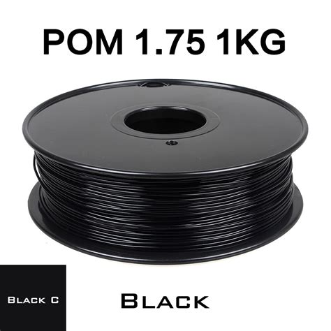 3dsway 3d Printer Pom Filament 175mm 1kg Black Wh Grandado